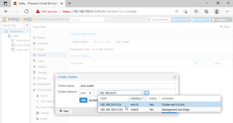 Proxmox Cluster Setup and VxLAN – RacerX Steppenwolf