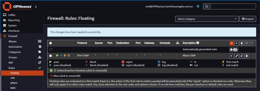 Configuring High Availability for OPNsense Firewalls – RacerX Steppenwolf