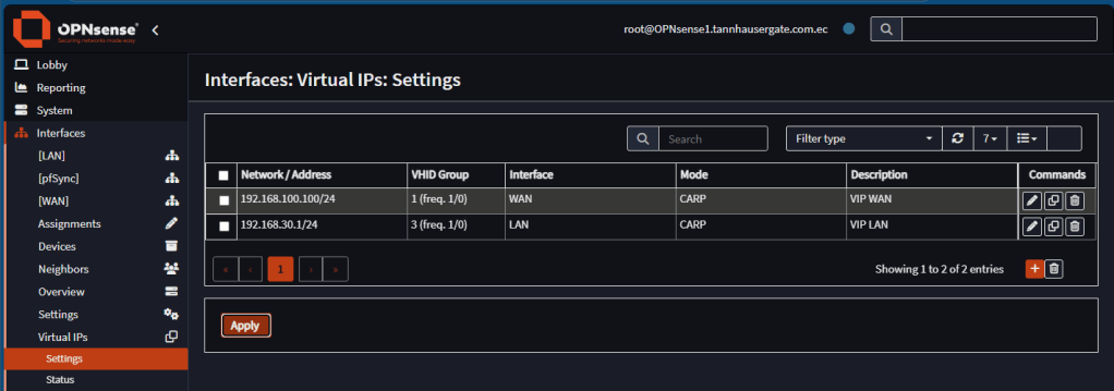 Configuring High Availability for OPNsense Firewalls – RacerX Steppenwolf