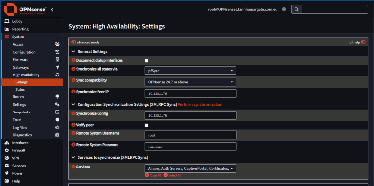 Configuring High Availability for OPNsense Firewalls – RacerX Steppenwolf
