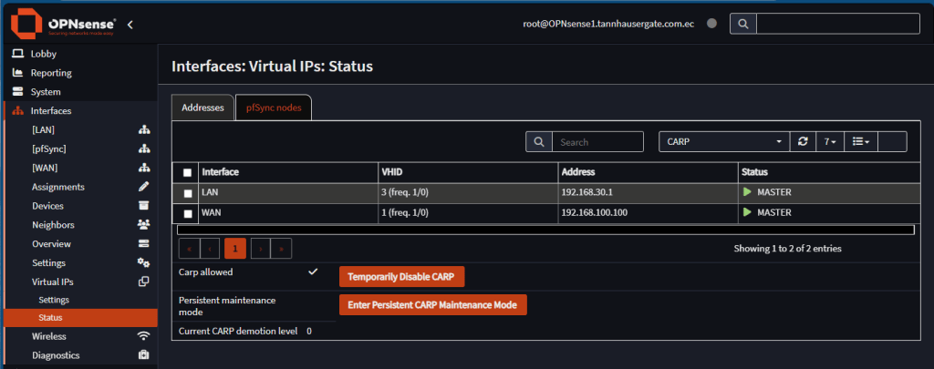 Configuring High Availability for OPNsense Firewalls – RacerX Steppenwolf